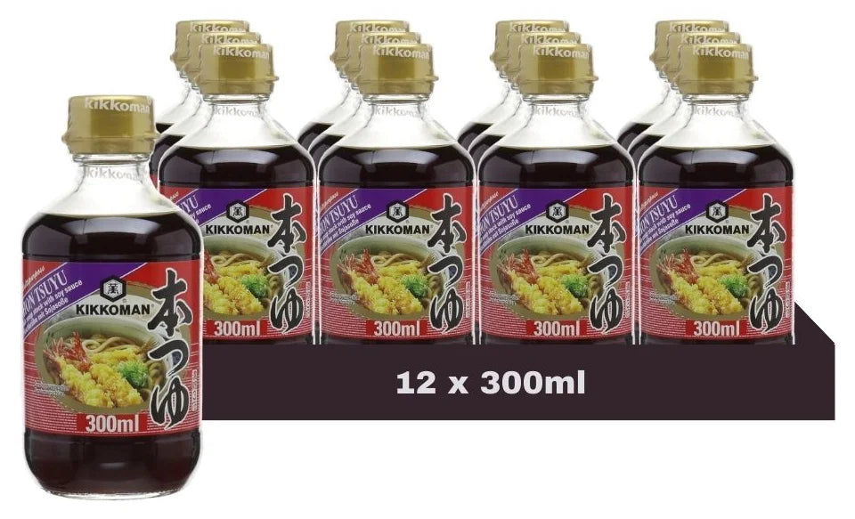 Kikkoman Hon Tsuyu 300ML (Case of 12) - Authentic Japanese Soup Base & Dipping Sauce – World ...