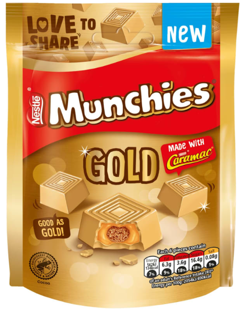 Nestle Munchies Gold Pouch 94G | Chocolate Caramel Sharing Bag – World ...