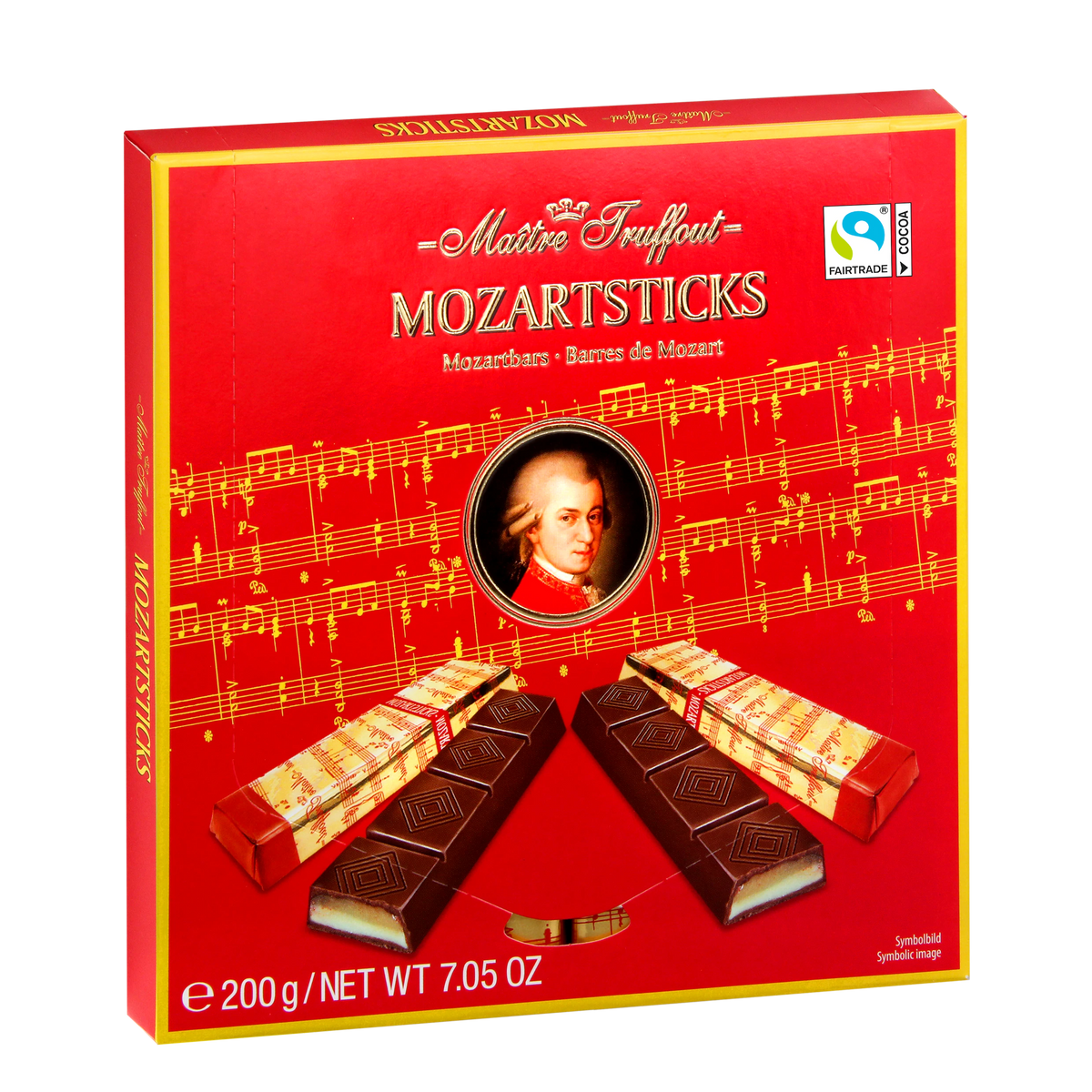 Maître Truffout Mozart Bars 200G | Luxury European Chocolate – World ...