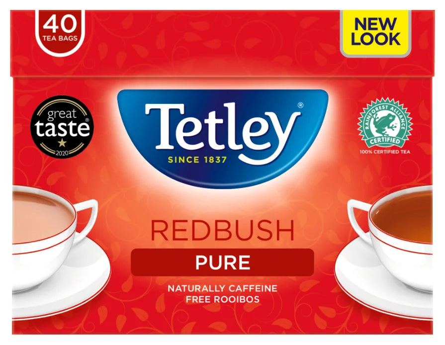Tetley Redbush Tea Bags 40 Bags | Caffeine-Free & Soothing – World Food ...