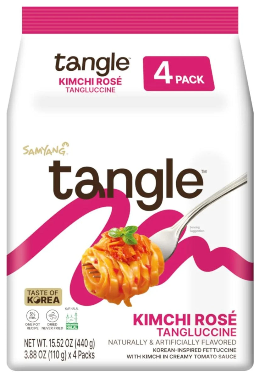 Samyang Tangle Kimchi Rose Pasta Multipack (4x110g) | Spicy Korean ...