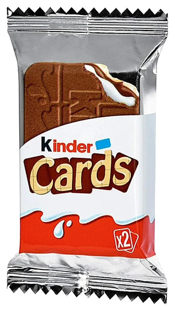 Kinder Cards 25.6G | Crispy Wafer & Creamy Milk Chocolate Snack – World ...