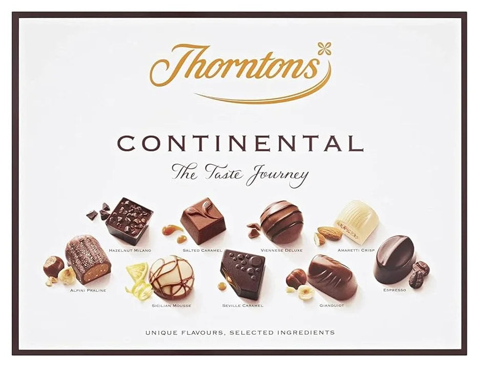 Thorntons Continental Chocolates 131g | Luxury Assorted Box – World ...