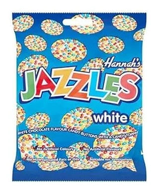 HANNAHS 140G White Jazzles | Delicious White Chocolate Treats – World ...