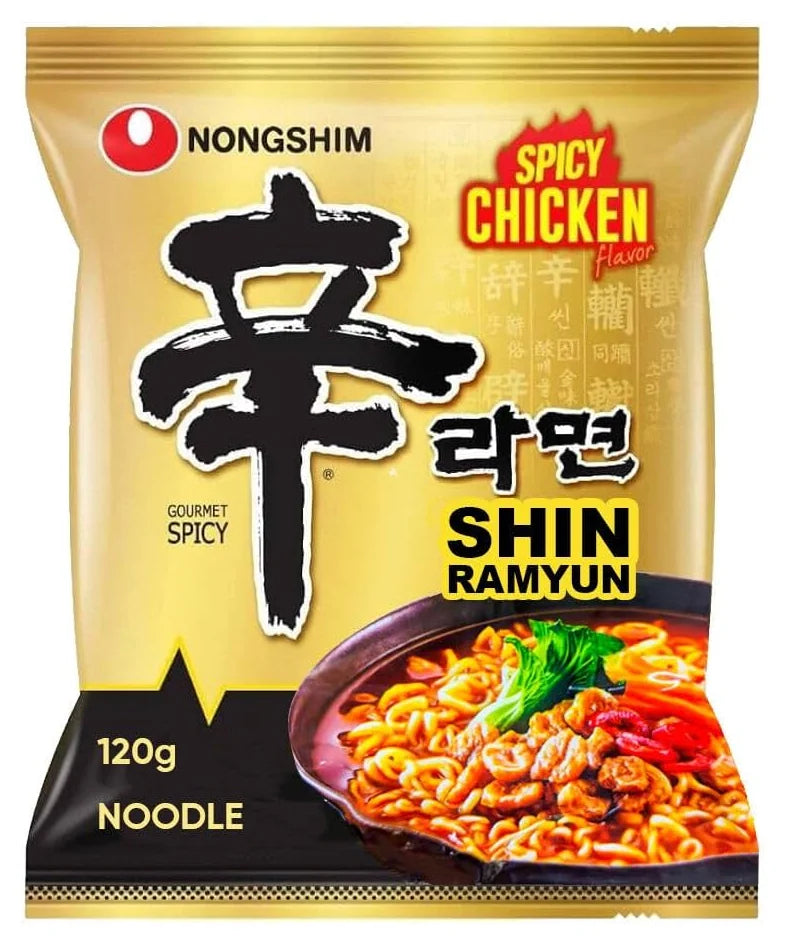 Nongshim Shin Ramyun Spicy Chicken 120G | Authentic Korean Instant ...