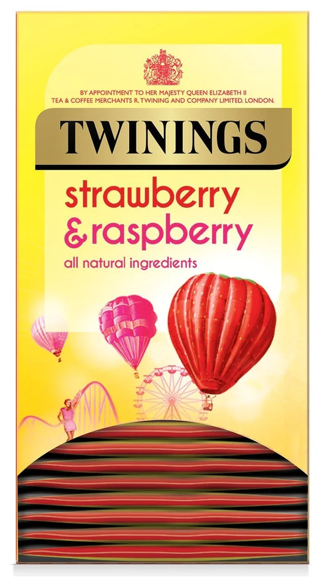 Twinings Strawberry & Raspberry Fruit Tea - 20 Envelopes – World Food Shop