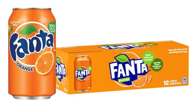 Fanta Orange Cans 355ML (Case 12) | Bulk Fizzy Drink Pack – World Food Shop