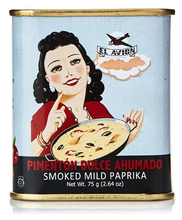 El Avion Pimenton Dulce Smoked Mild Paprika 75G | Vintage Tin ...