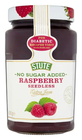 Stute Diabetic Raspberry Seedless Extra Jam 430g | No Added Sugar ...