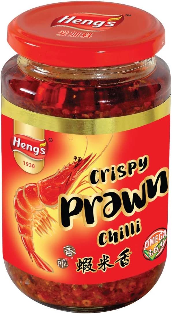 Heng's Crispy Prawn Chilli 340G | Authentic Spicy Condiment – World ...