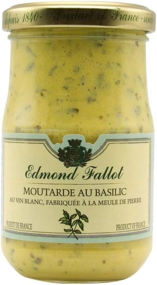 Fallot Dijon Mustard With Basil 205G | Edmond Fallot Gourmet French ...