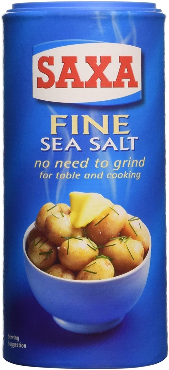 Saxa Fine Sea Salt 350G — World Food Shop