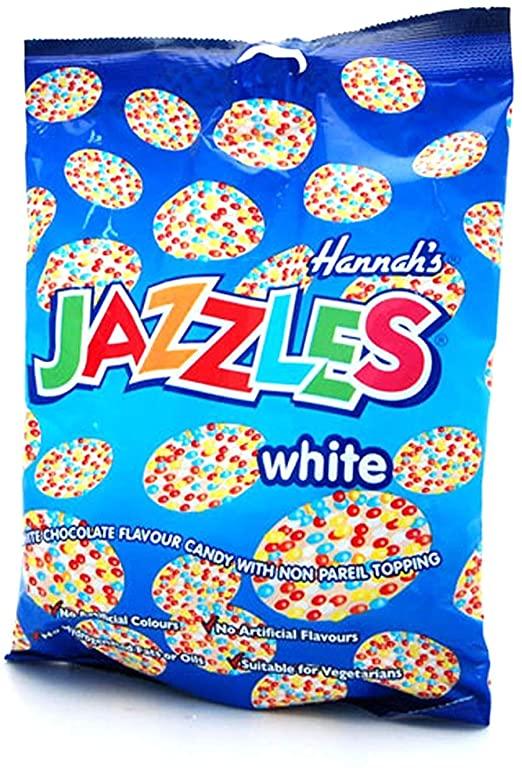 Hannah's White Jazzles 200G | Classic White Chocolate Flavour Candy ...