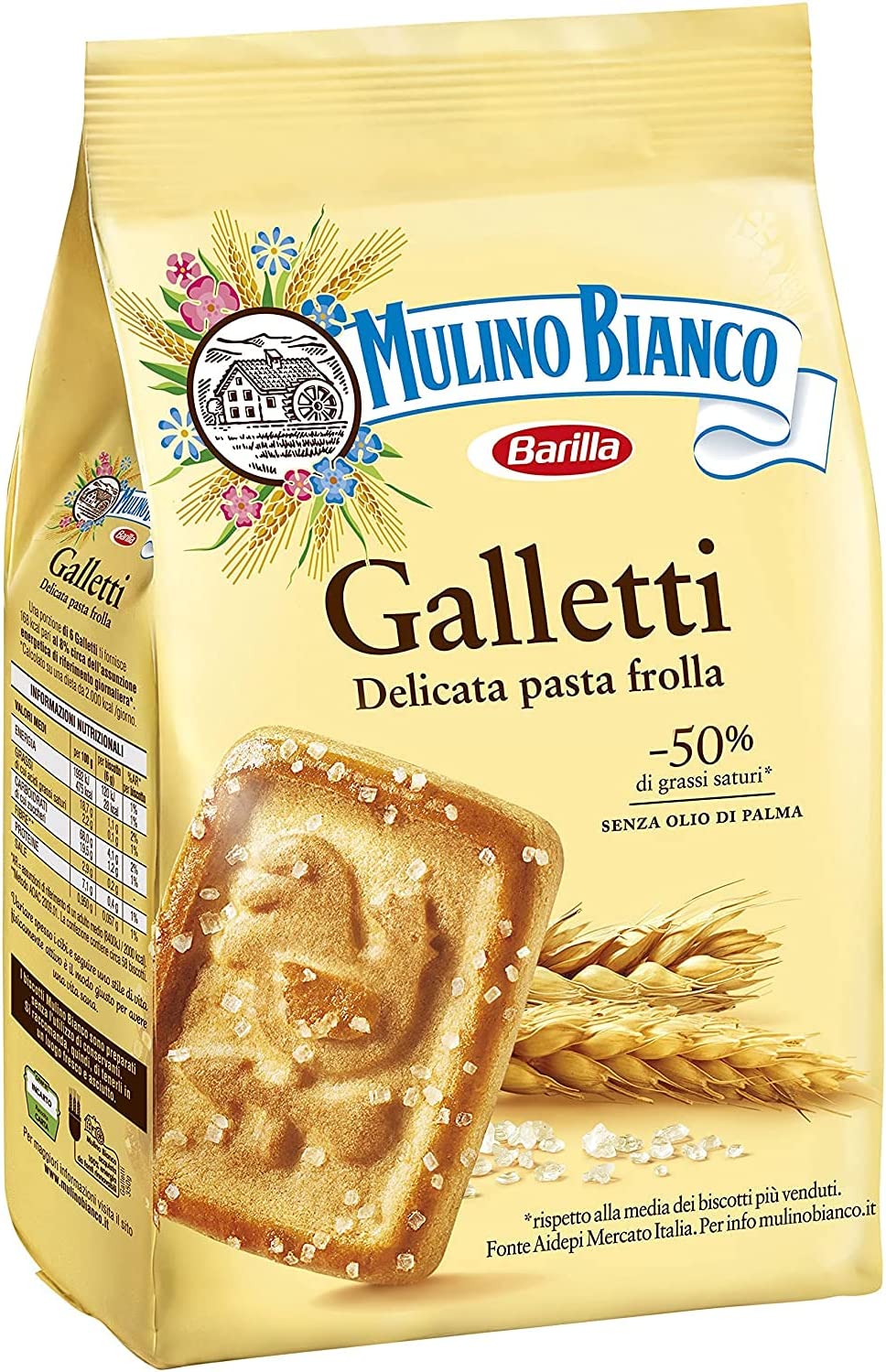 Mulino Bianco Galletti Biscuits 350g | Classic Italian Breakfast ...