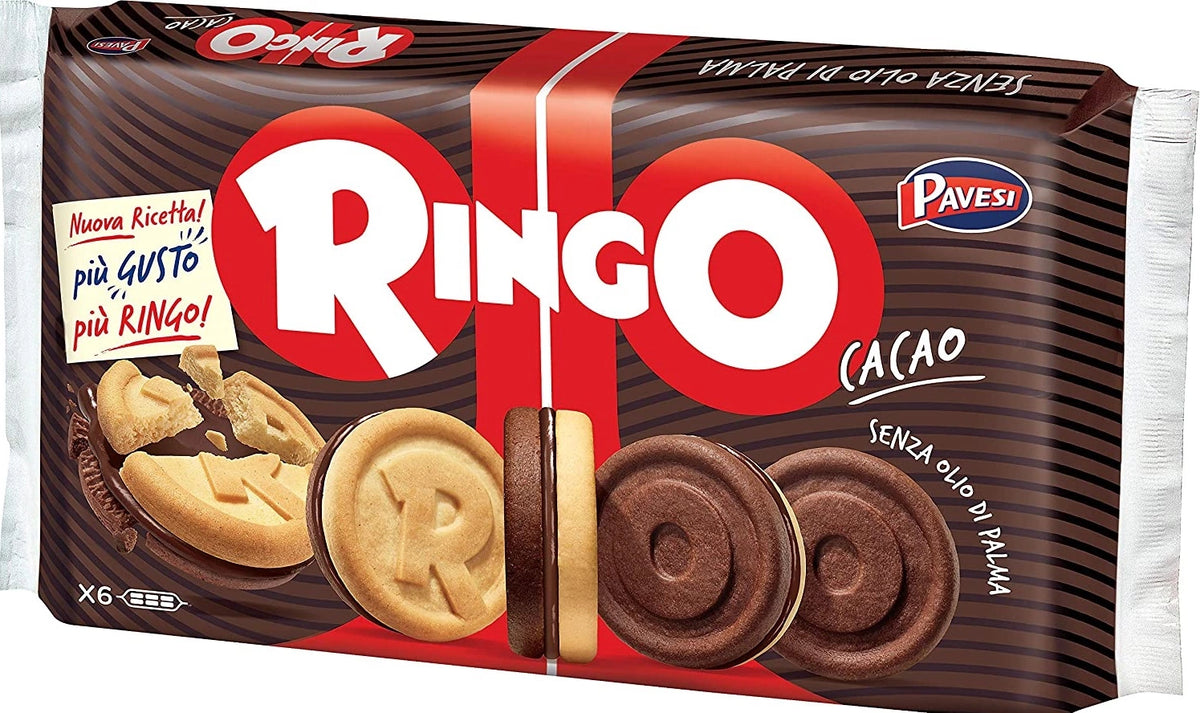 Pavesi Ringo Cacao Biscuits 330g - Family Pack | Italian Chocolate ...
