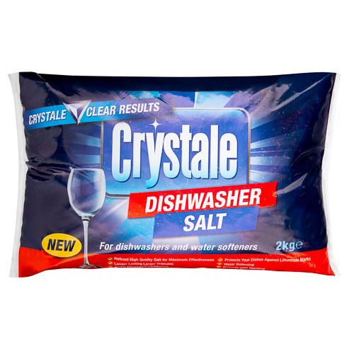 Crystale Dishwasher Salt 2KG - Premium Limescale Prevention & Sparkling ...