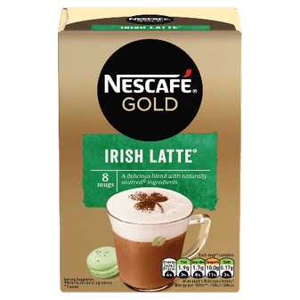 Nescafe Gold Irish Latte Instant Coffee - 8 Sachets | Premium Instant ...