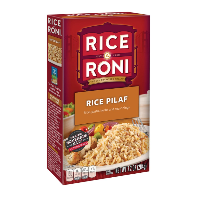 Rice-A-Roni Rice Pilaf 7.2oz - Quick & Delicious Side Dish – World Food ...