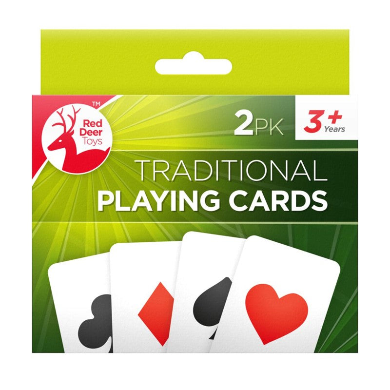 Red Deer Playing Cards 2pk - Fun & Durable Card Games | Red Deer Toys ...