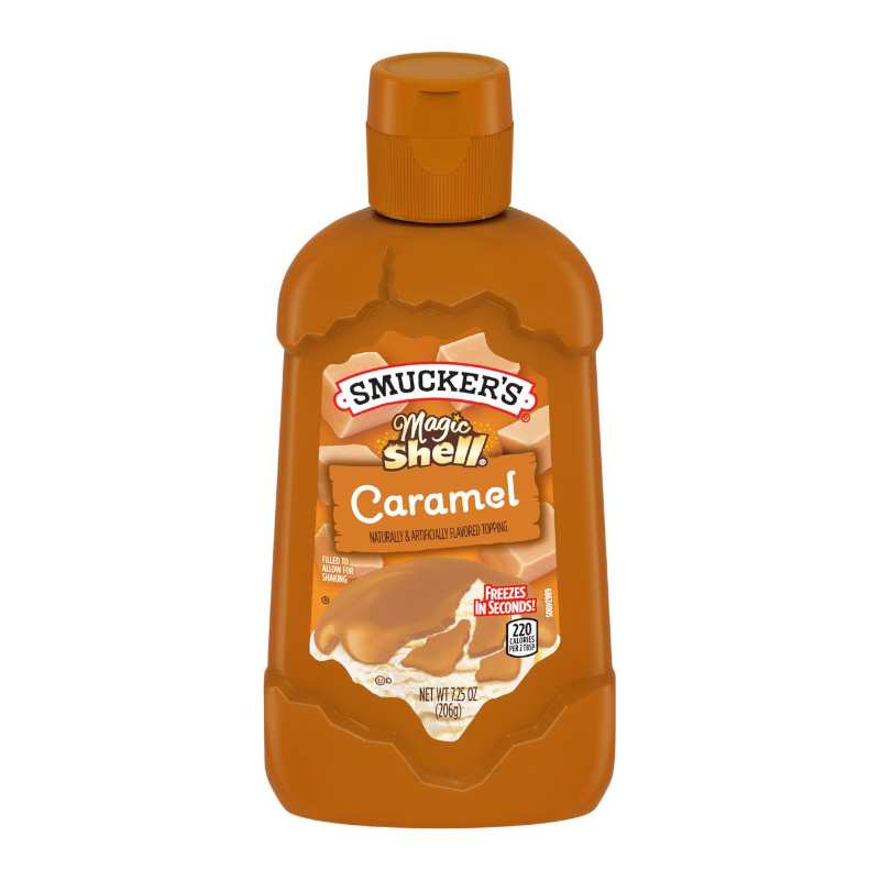 Smucker's Magic Shell Caramel Topping 206G | Hardening Ice Cream Sauce ...