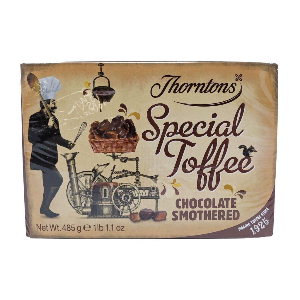 Thorntons Chocolate Smothered Special Toffee Box 485G – World Food Shop